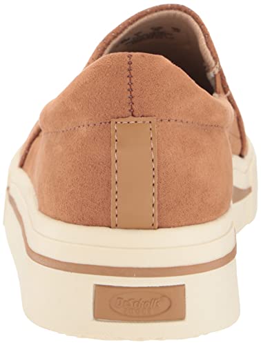 Dr. Scholl's Shoes Women's Happiness Lo Sneaker, Brown Fabric, 7.5