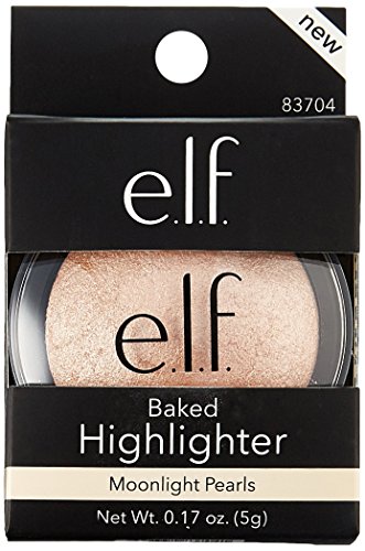 e.l.f. Baked Highlighter, Sheer Shimmering Color, Moonlight Pearls, 0.16 Ounce