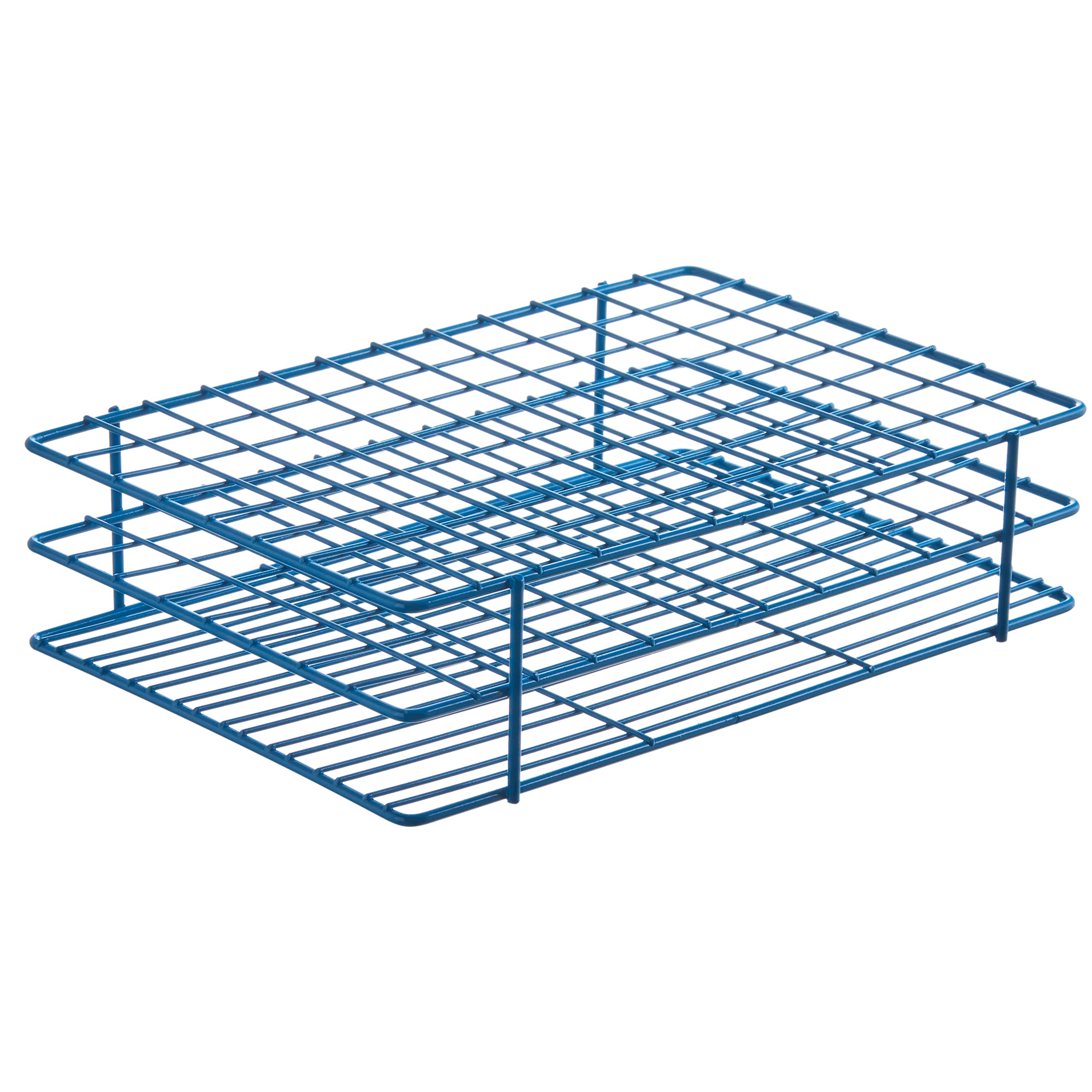 SP Bel-Art Poxygrid 96-Place Test Tube Rack for 16-17mm Tubes, Durable Wire Frame with Chemical-Resistant Blue Epoxy Coating, Ideal for Lab, Drug Discovery, and Robotic Applications â Autoclavable