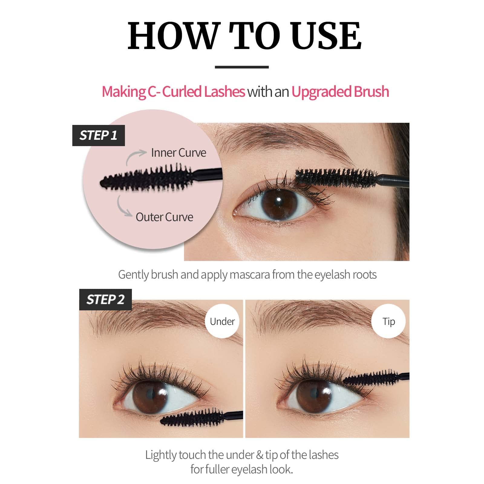 ETUDE Lash Perm Curl Fix Mascara #2 Brown + Dr. Mascara Fixer For Perfect Lash 01 (Natural Volume Up) | ETUDE's own Curl 24H Technology | Powerfully Curled Eyelashes Up for 24 hours | K-beauty