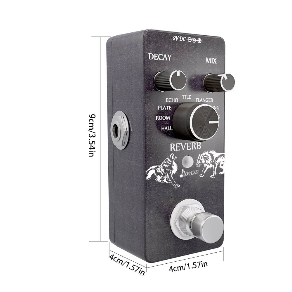 High Gain Distortion Guitar Pedal, Electric Effects Pedals Mini Single Type DC 9V True Bypass, Durable Guitar Pedal Aluminium-Alloy Classic, Stable and Strong.