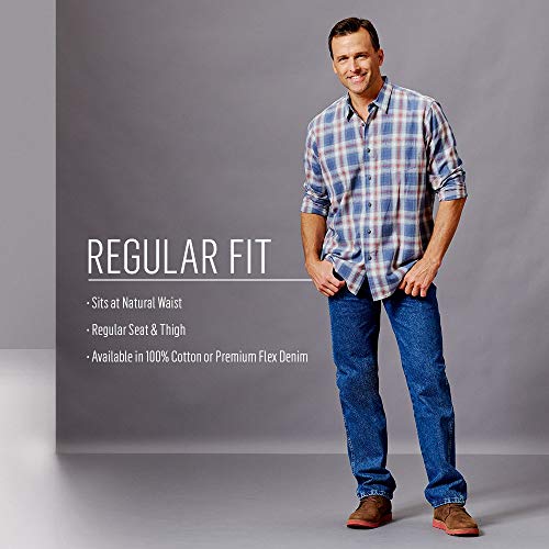 Wrangler Authentics Men's Classic 5-Pocket Regular Fit Jean, Twilight Flex, 36W x 32L