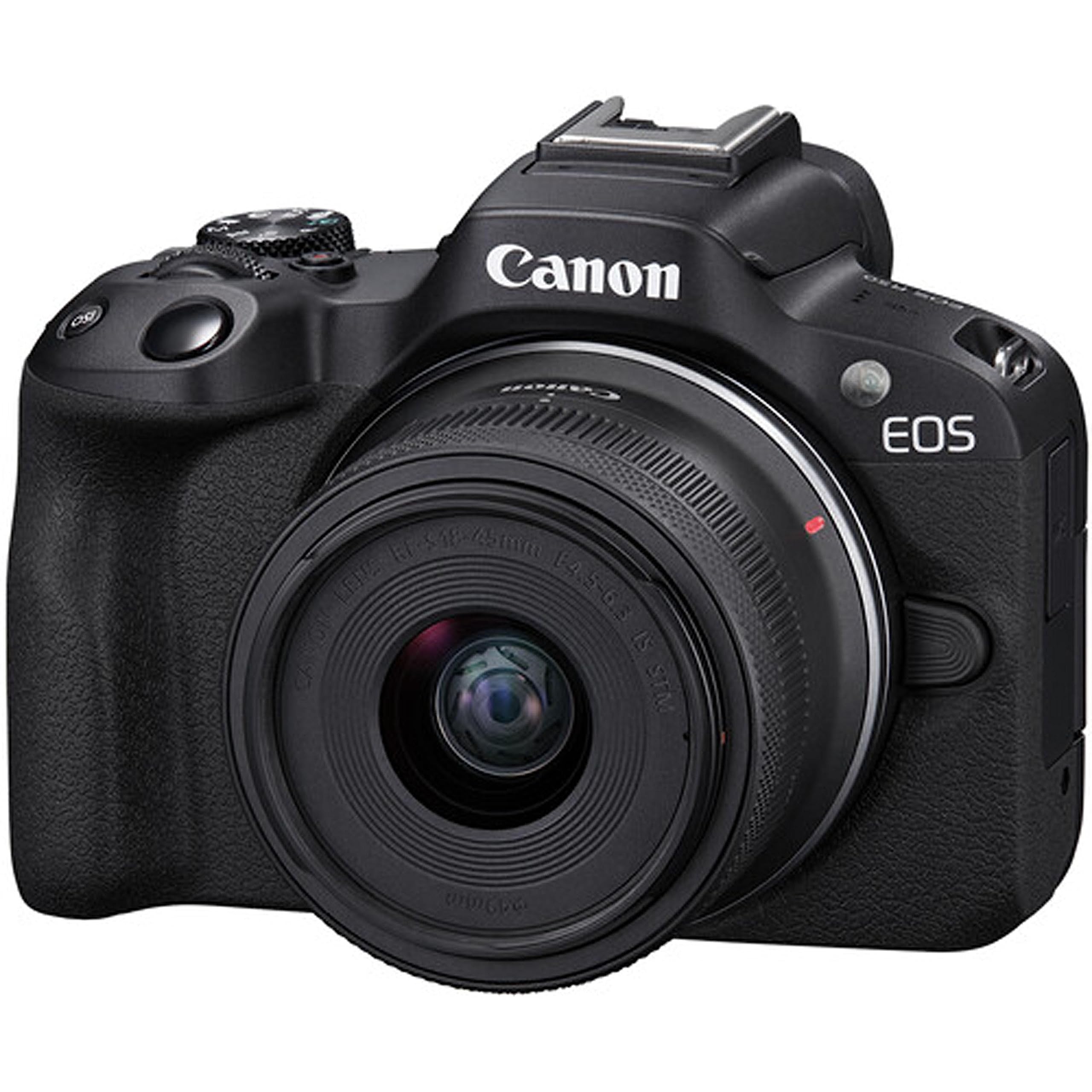 EOS R50 Mirrorless Camera + RF-S 18-45mm f/4.5-6.3 is STM Lens + 2X 64GB Memory Cards + Case & More