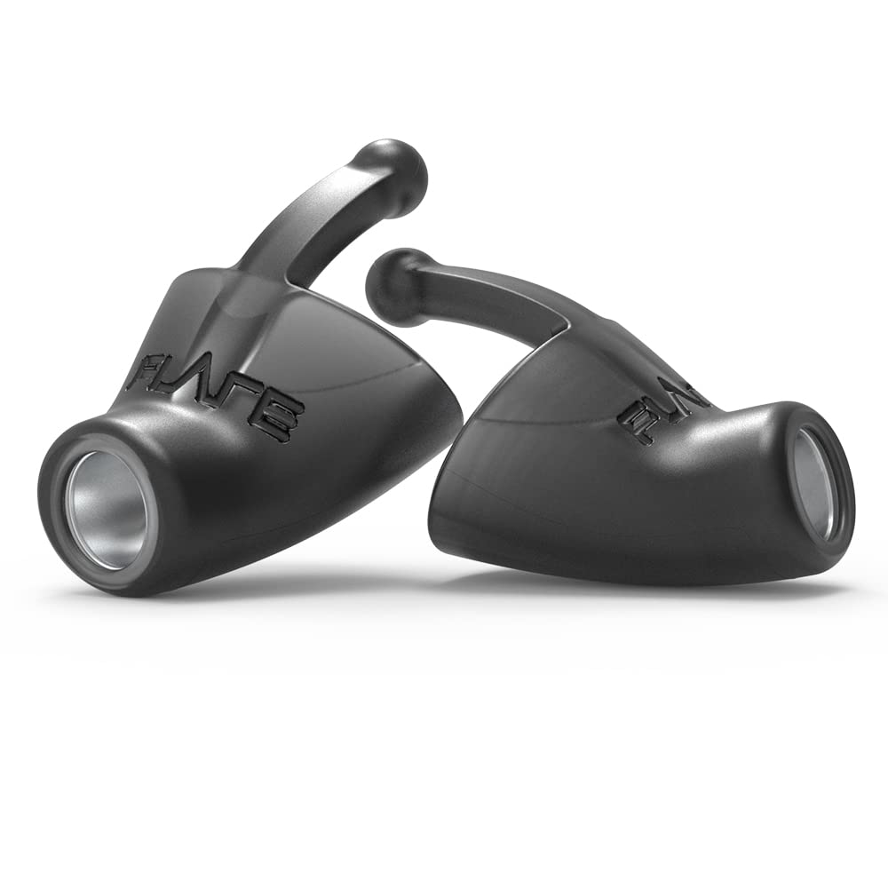 Flare Calmer Pro β Ear Plugs Alternative β Reduce Annoying Noises Without Blocking Sound β Premium Version - Soft Reusable Silicone with Aluminium Core - Black Ice