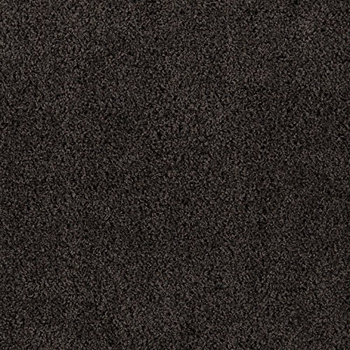 Ottomanson Indoor Solid Shag Design Rubber Back 5x7 Soft Pile Shag Area Rug for Bedroom, Living Room, Dining Room, Office, 5' x 7', Cream