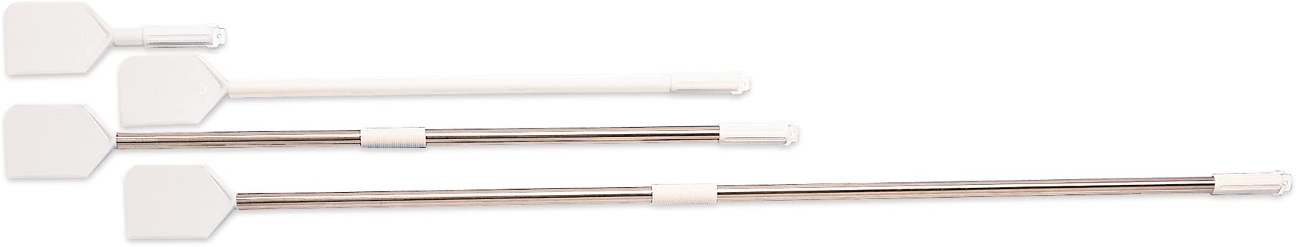 SPARTA Nylon Paddle Mixing Scraper, Food Safe, Waterproof with Long Handle for Large Batch Cooking and Cleaning, 40 Inches, White