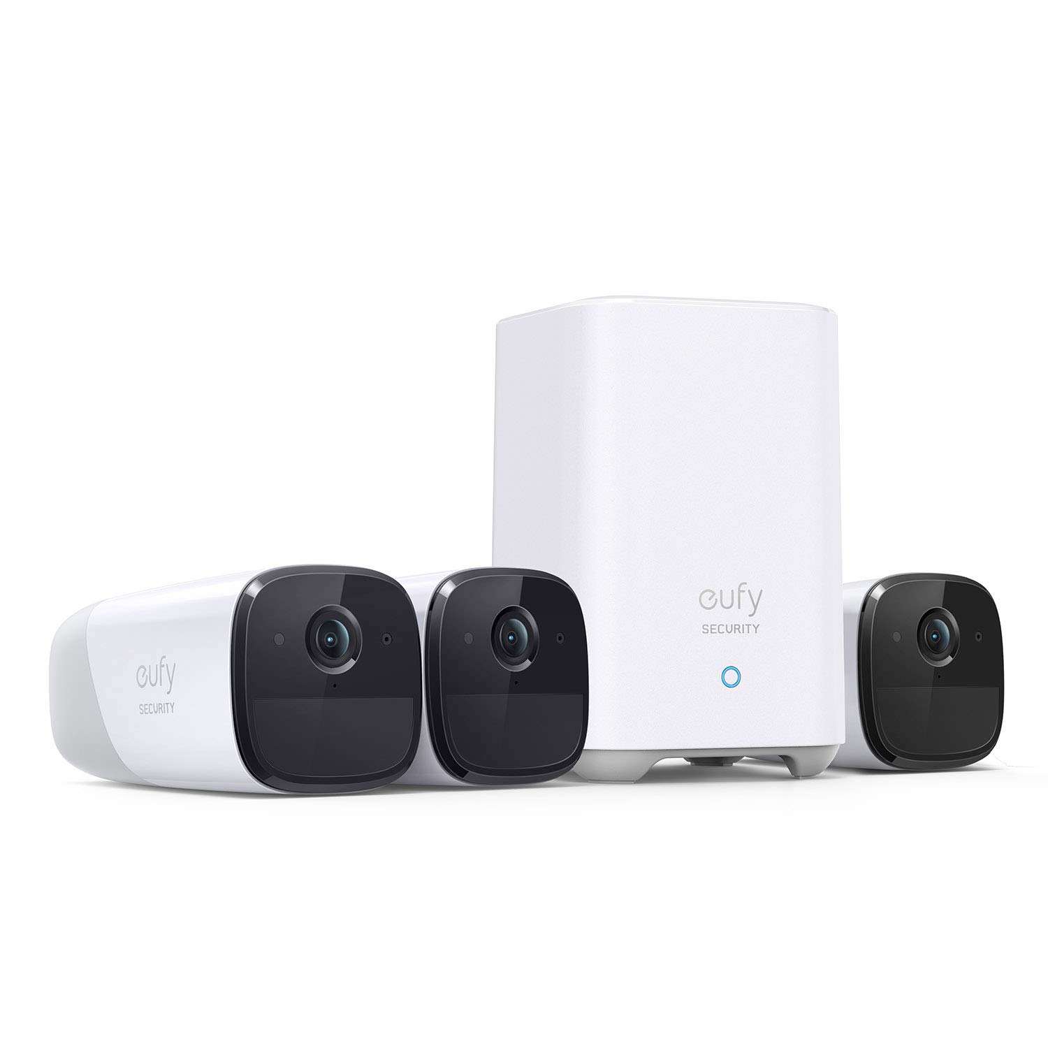 eufy Security, eufyCam S221 (eufyCam 2 Pro) Wireless Home Security Camera, Outdoor Camera, 3-Cam Kit, 365-Day Battery Life, 2K Resolution, HomeKit Compatible, No Monthly Fee