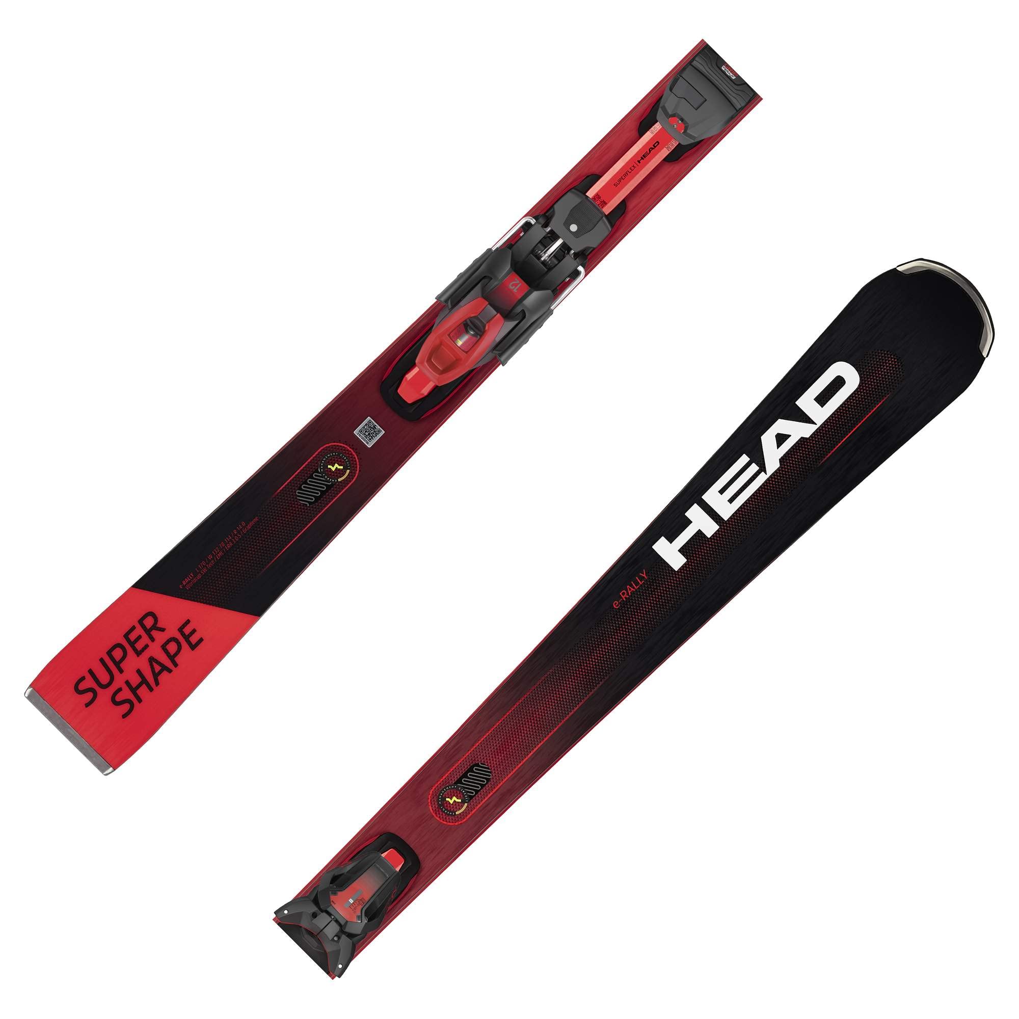 HEAD 2023 Supershape e-Rally 177cm Skis w/PRD 12 GW Bindings