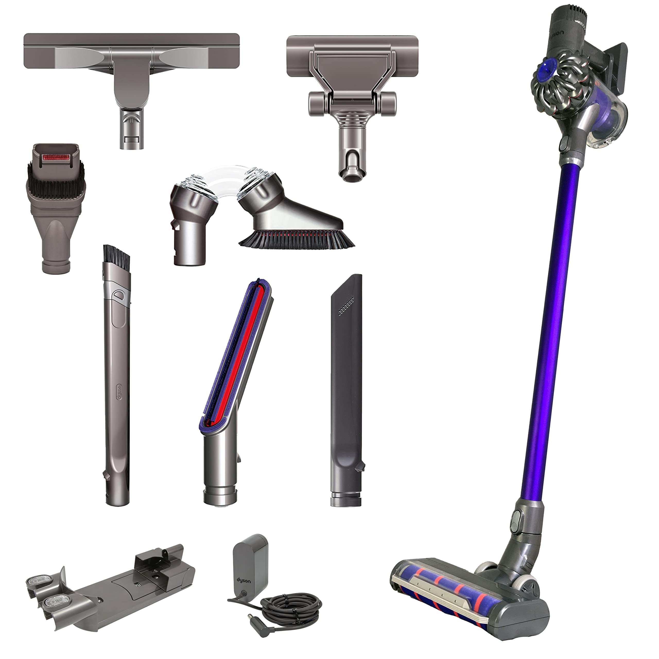 Dyson V6 Absolute Cord-Free Vacuum, Fuchsia (Renewed)