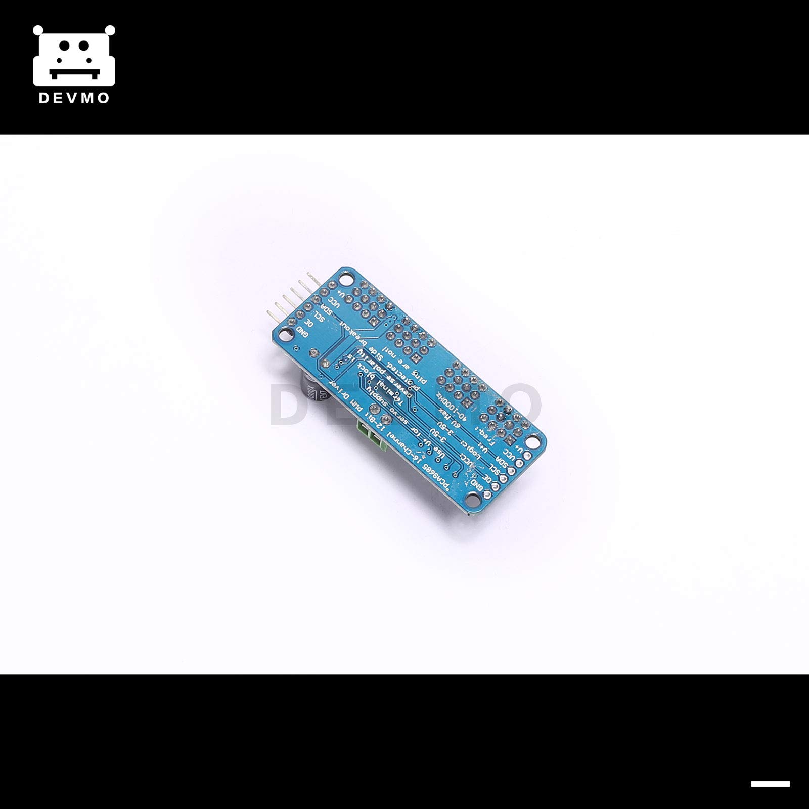 DEVMO PCA9685 16 Channel 12-bit PWM Servo Motor Driver I2C IIC Interface Shield Module Compatible with Servo Ar-duino Raspberry Pi