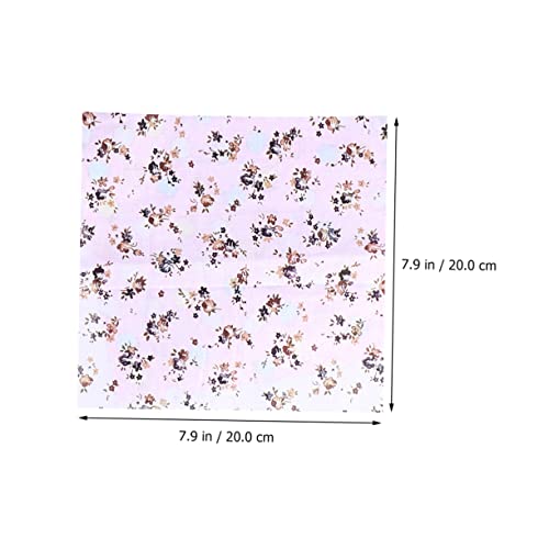 Sewing Fabric 50pcs Quilting Fabric Quilted Comforter Comforters Floral Fabric for Clothes Craft Fabric Scraps Quilting Fabric Squares DIY Floral Printed Fabric Sewing Fabric