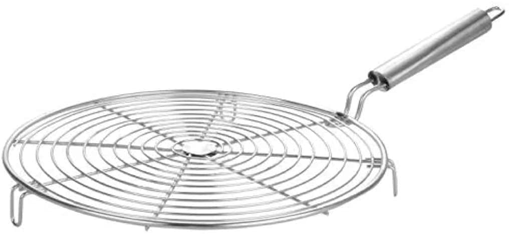 HANS PRODUCT Pipe Round Roaster with Chimta Steel Cooking Tong Roti Chapati, Papad Jali, Paneer Grill, Roti Maker, Barbeque Jali Roaster Kitchen Tool Combo Set