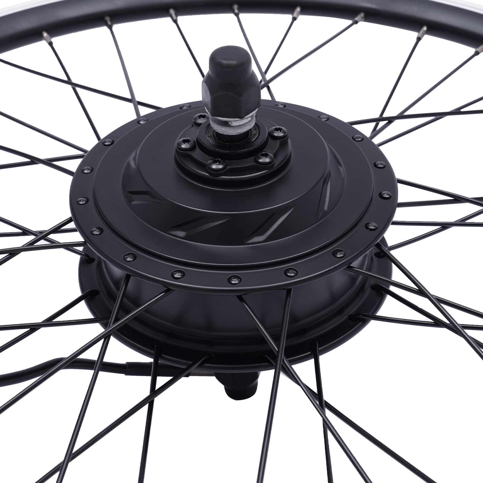 E-Bike Conversion Kit, 24" 36V 500W Rear Wheel Electric Bicycle Conversion Kit, 30-35km/h Flywheel Electric Bike Hub Motor Kit, Brushless Gear Hub Motor Kit, Dual Mode Controller