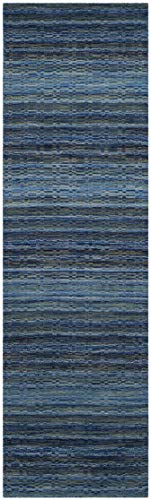 SAFAVIEH Himalaya Collection Runner Rug - 2'3" x 12', Blue & Multi, Handmade Wool, Ideal for High Traffic Areas in Living Room, Bedroom (HIM707A)