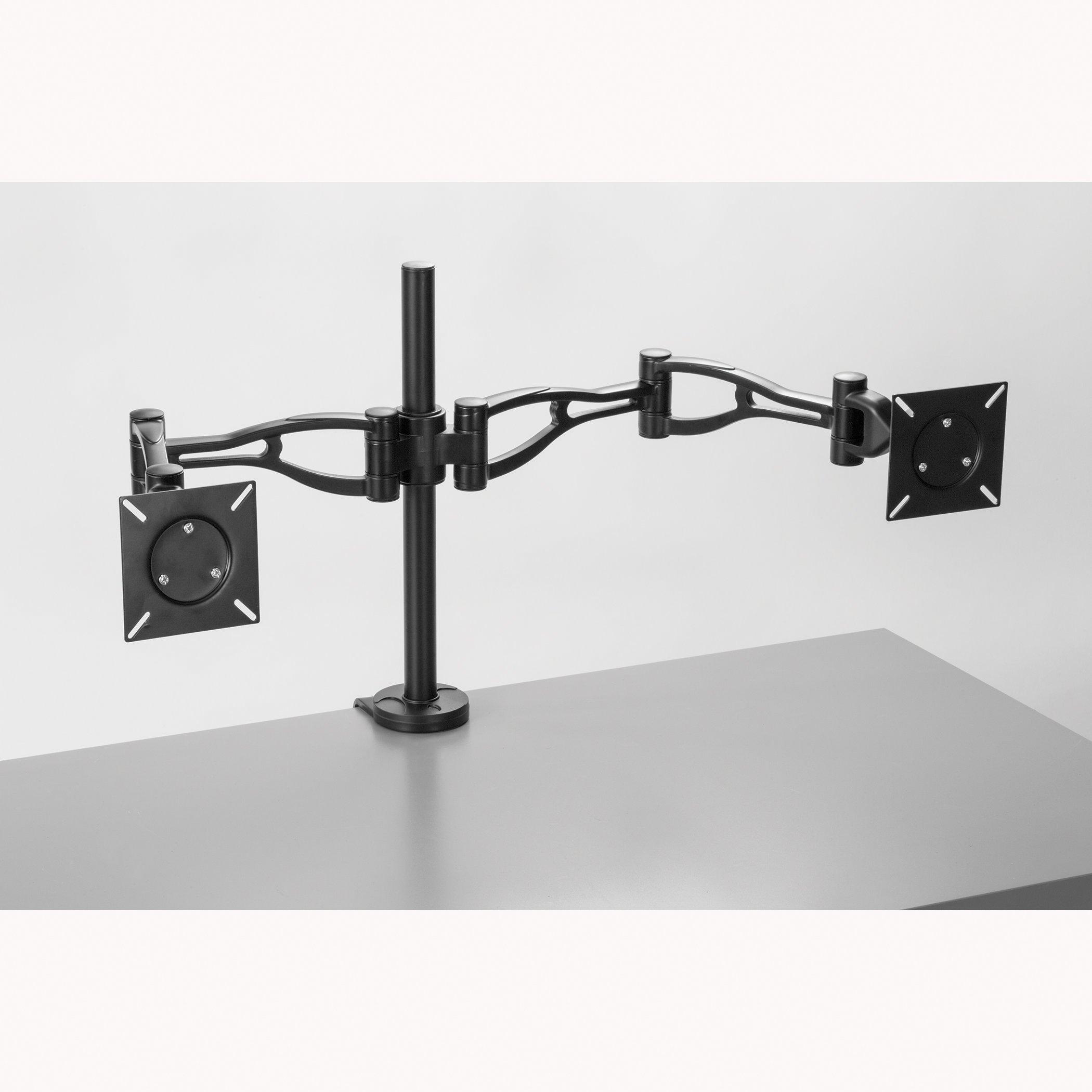 Fellowes 8041701 Professional Series Depth Adjustable Computer Monitor Stand for 2 Monitors with Dual Monitor Arms, 24 Lb Capacity
