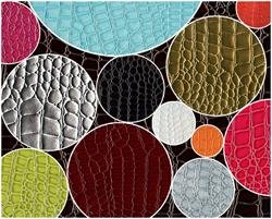 Vinyl Crocodile Gray Fake Leather Upholstery Fabric by The Yard
