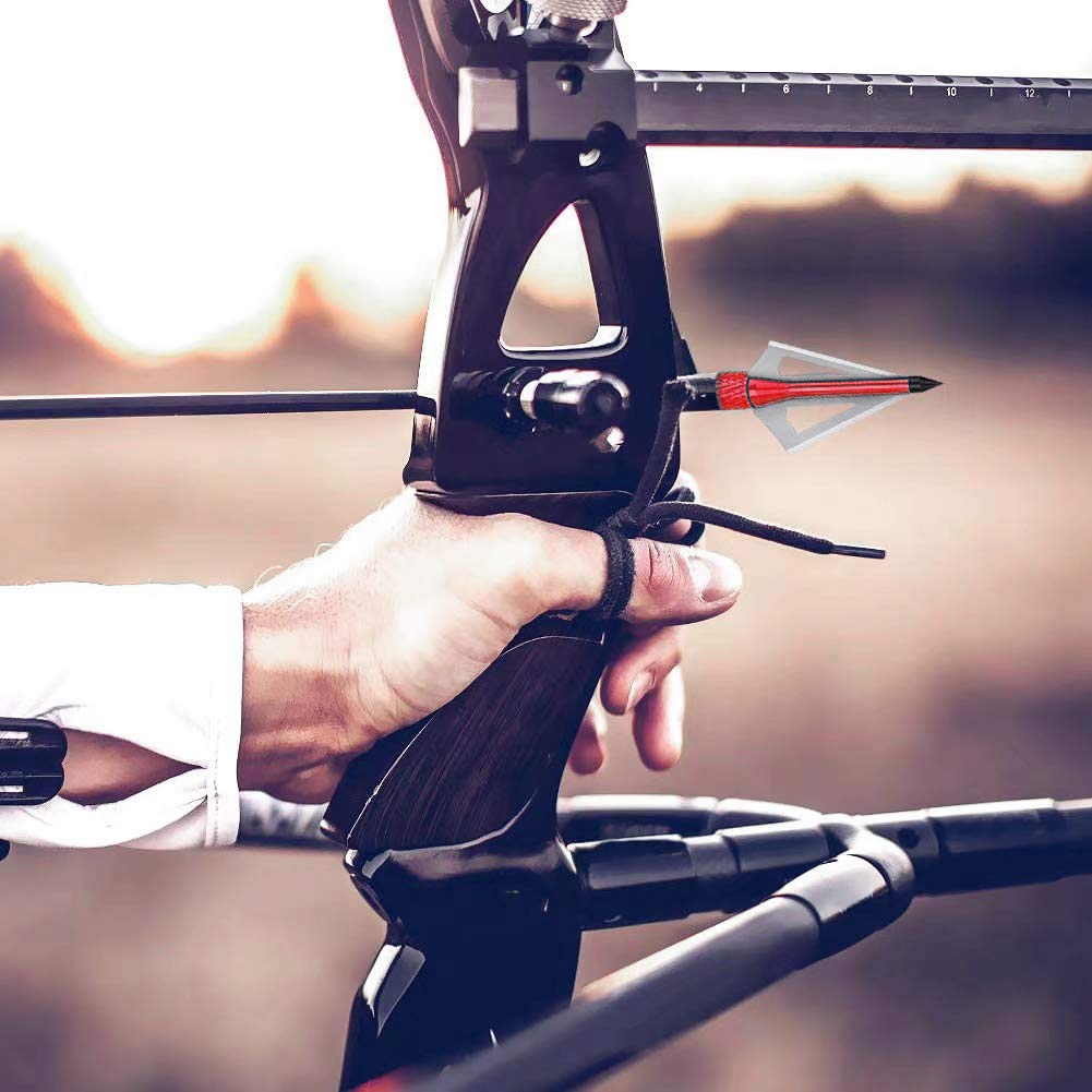 FOUUA Hunting Broadheads, 12Pack 3 Blades Crossbow Broadheads, 100 Grain Archery Broadheads for Crossbow and Compound Bow + 1 Pack Broadhead Storage Case