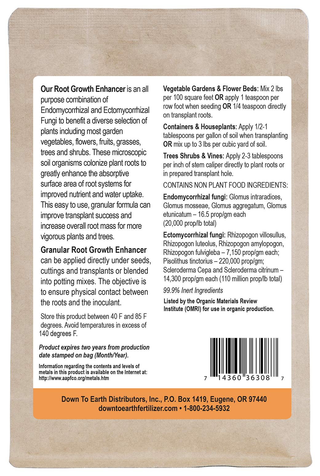Down to Earth OMRI Organic Granular Root Growth Enhancer, 8 oz