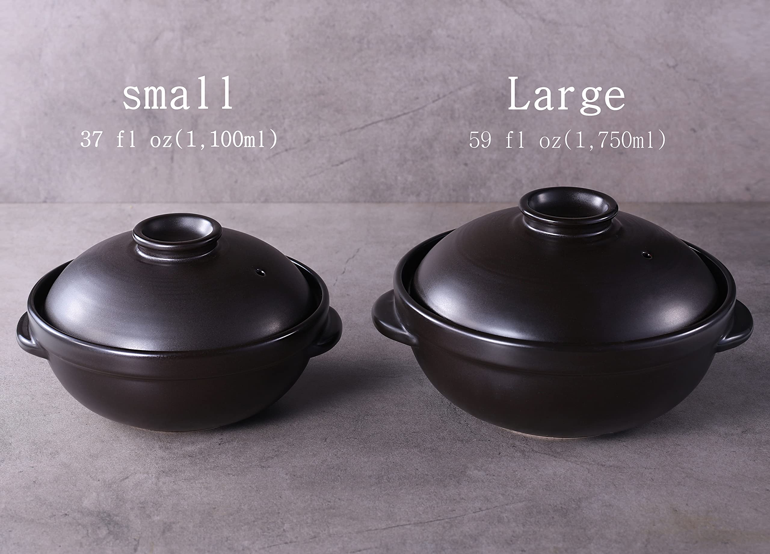 GREATUS Korean Dojagi R Pot/Premium Korean Stone Pot with lid Stone Bowl Ttukbaegi Dolsot (Small)