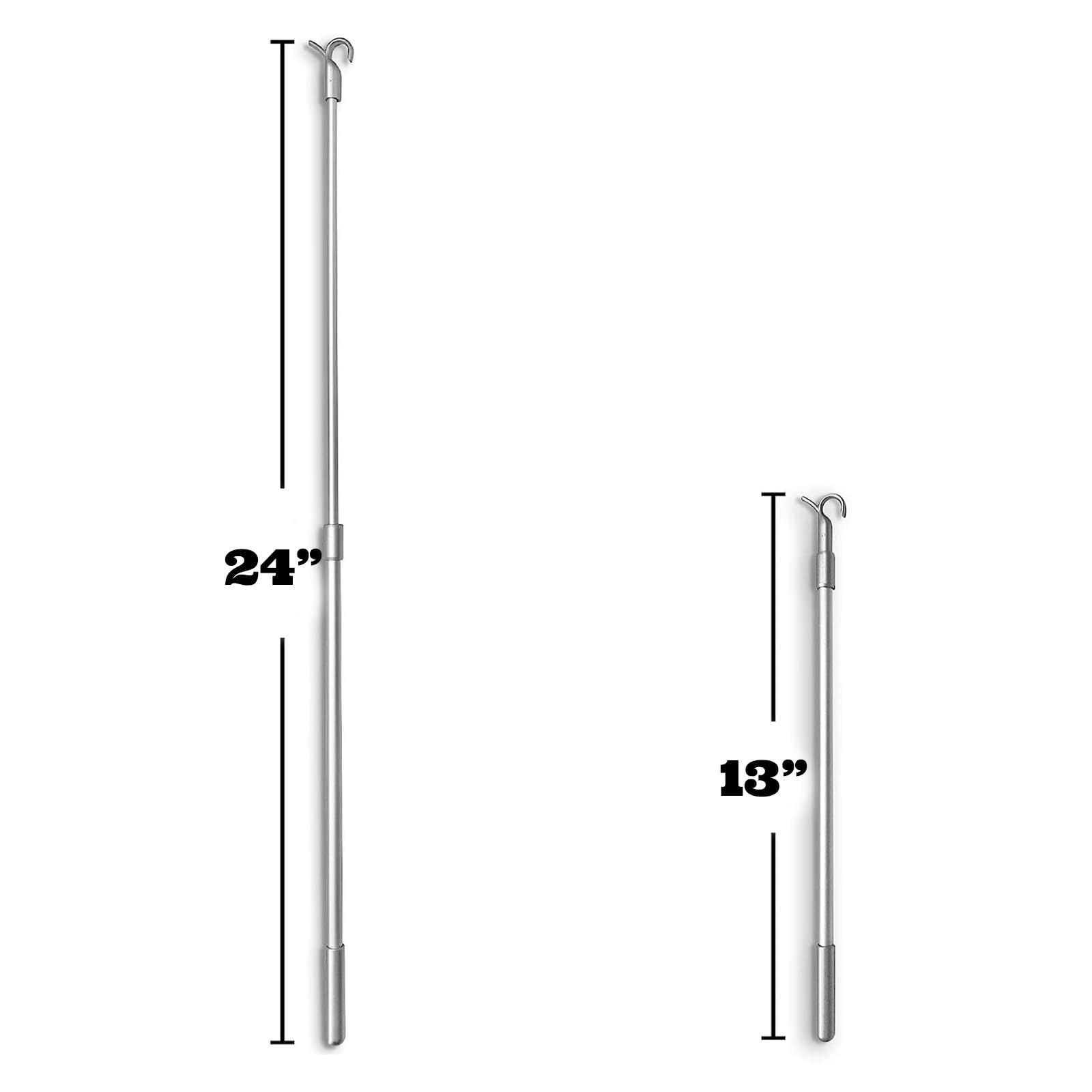 Draw Rod for Cordless Window Shades Pull Down Roll Up Blinds for Windows Roller Blinds, Zebra Shades and Honeycomb Shades Telescopic 13-24"