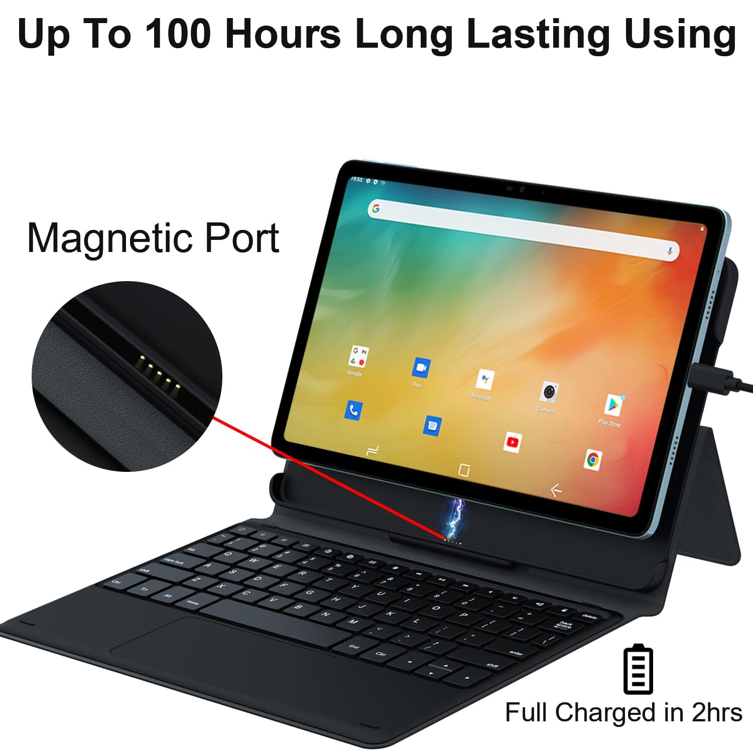 DOOGEE T20 Android Tablet,10.4'' 2K Tablet,15GB+256GB, Hi-Res Quad Speakers, Octa-core Gaming Tablet, 8300mAh Battery, 2.4G/5G WiFi Tablet Android 12, TÜV Low Bluelight, Split Screen