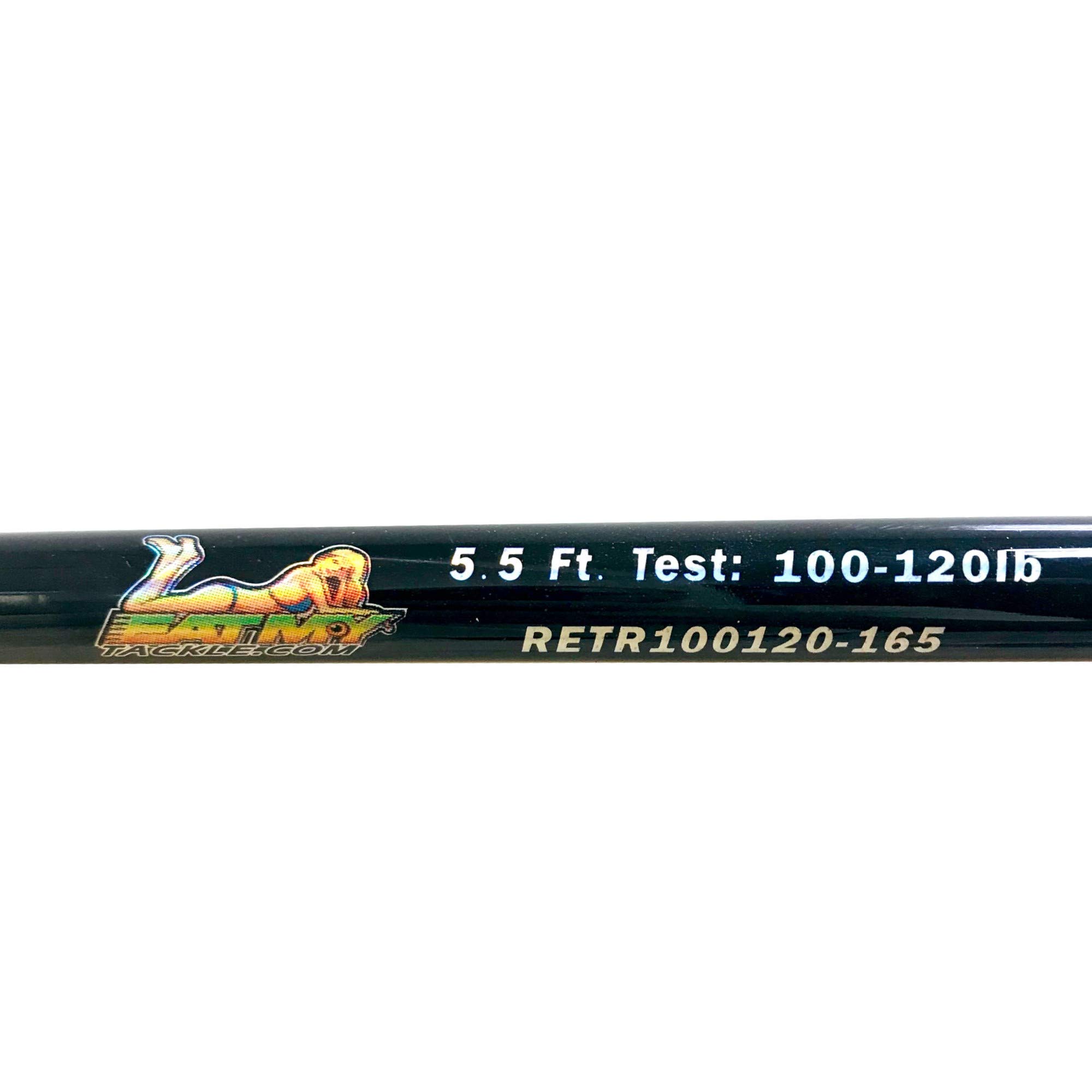 EatMyTackle All Roller Guide Boat Rod | Saltwater Fishing Rod (100-120 lb.)