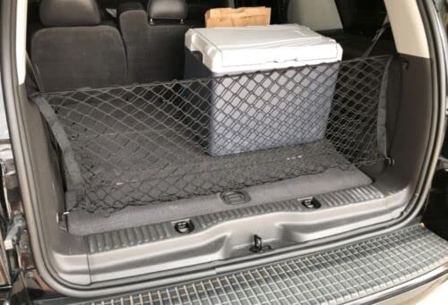 EACCESSORIES EA Trunk Organizer Cargo Net for FORD ESCAPE MERCURY MARINER MAZDA TRIBUTE 2001-2012 β Envelope Style Cargo Net for SUV - Premium Mesh Car Trunk Organizer β Compatible with ESCAPE MARINER