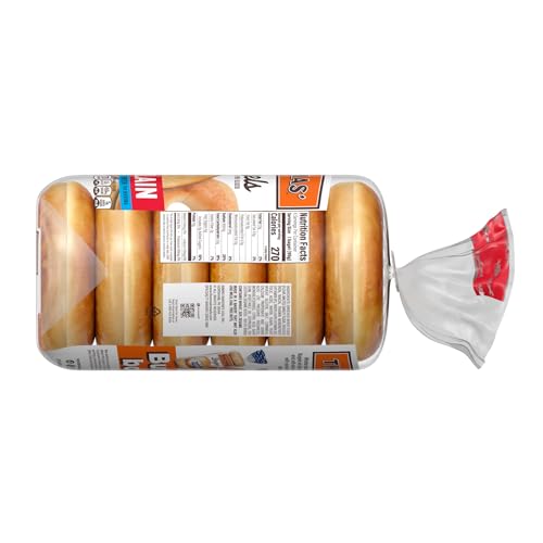 Each package of 6 Thomas' Plain Bagels are classically delicious. Great on their own, or with sandwiches and sweet snacks.