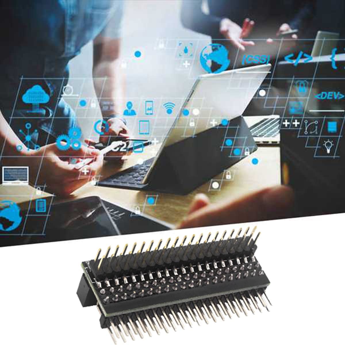 HICCYRODLY 40Pin GPIO Edge Expansion Board for 4B/3B+/3B/2B / One-to-Two 40Pin Side Pin Header Multiplexing