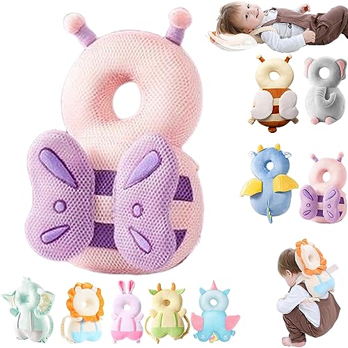 YAMIELO Baby Head Protector, Baby Head Protector Backpack, Baby Backpack Head Protection Pillow, Baby Head Protector for Baby Walking and Crawling, Super Soft (F)