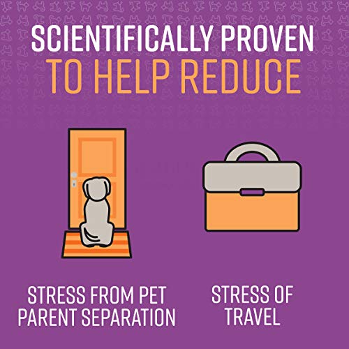 SENTRY PET Care Sentry Calming Chews for Dogs, Calming Aid Proven to Reduce Stress and Anxiety, Pheromones Prevent Unwanted Behaviors Including Barking, Jumping, and Separation Anxiety, 60 Count
