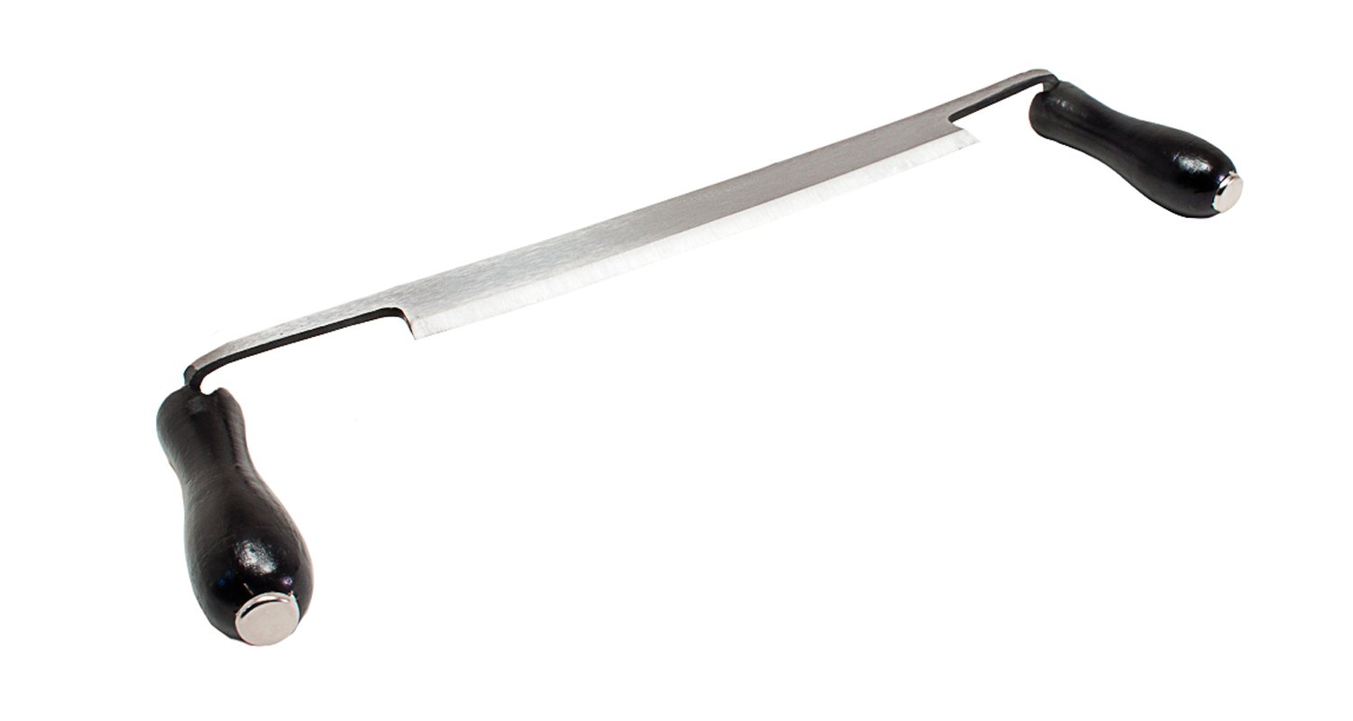 Ox-Head KR3752500 10" x 1-3/8" Straight Drawknife, Black/Silver