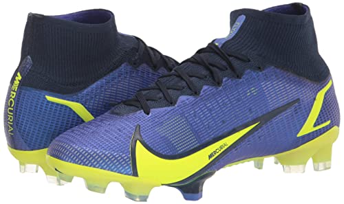 Nike Superfly 8 Elite FG Mens Football Boots CV0958 Soccer Cleats (UK 11 US 12 EU 46, Sapphire Volt Blue Void 574)