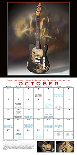 Fender Custom Shop Guitar 2024 Wall Calendar, 12" x 12"