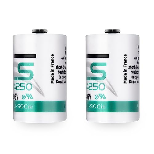 iNFISAN 2 X SAFT LS14250 1/2 AA 3.6v Battery 14250 Can Use for Dogwatch R9 Leash 1200mAh High Capacity