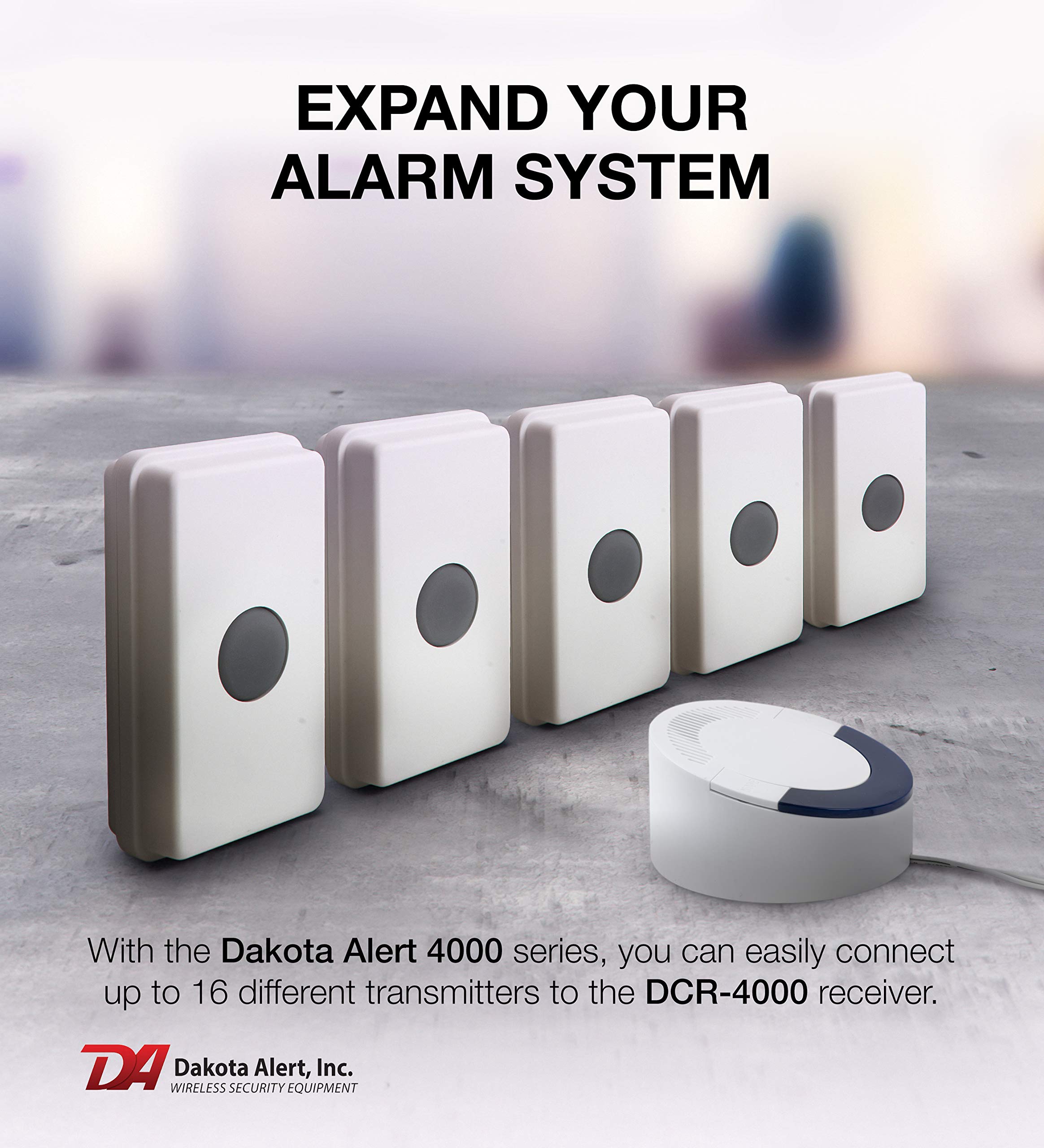 Dakota Alert Wireless Doorbell - UTDCR-4000 One Mile Long Range Wireless Door Bell 4000ft, Doorbell, Panic Button, Mailbox Alert System, Universal Transmitter & DCR-4000 Wireless Receiver