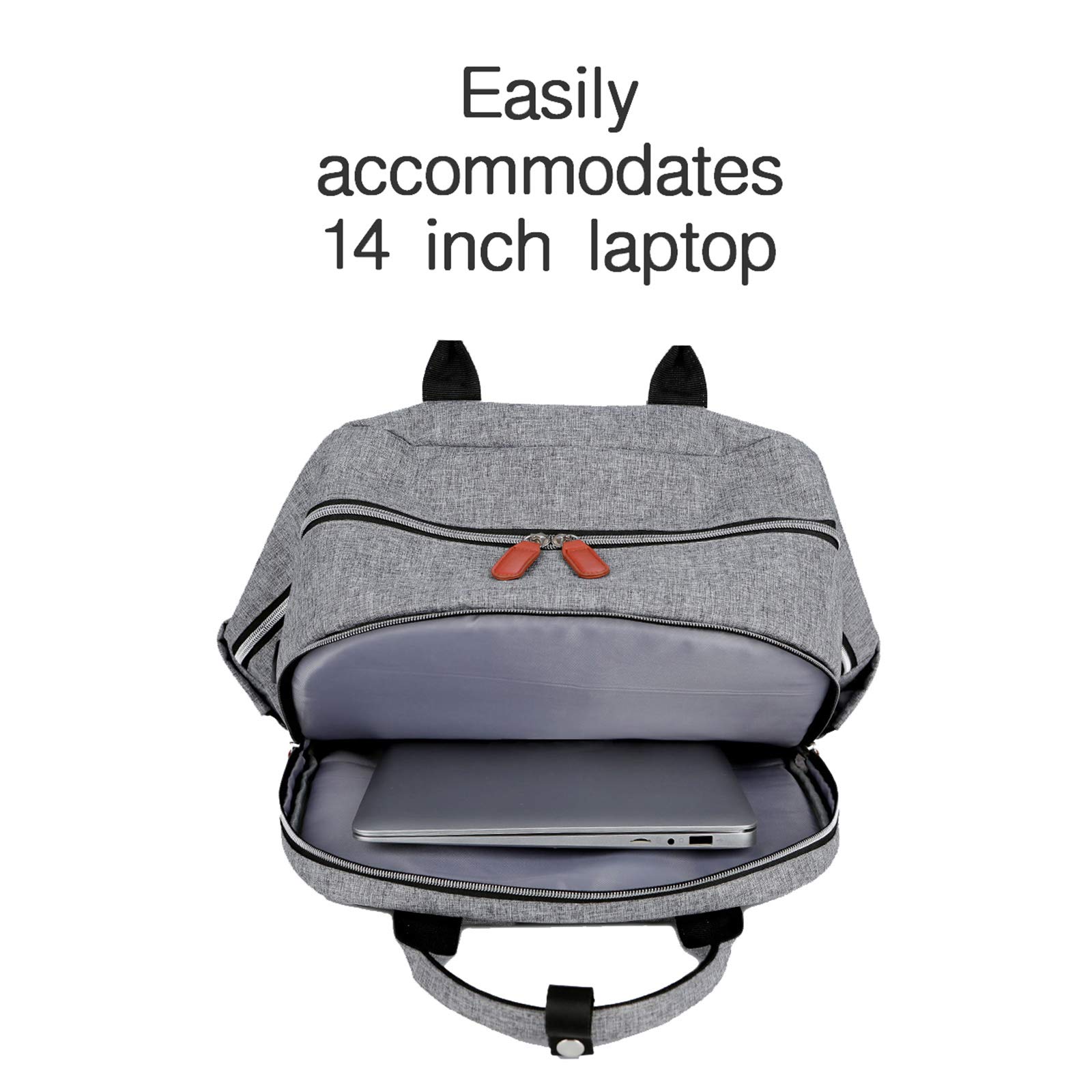 V-COOOL Breast Pump Bag Backpack for Work Mom (Gray) and Breast Pump Parts Wet Bag(Leaves)