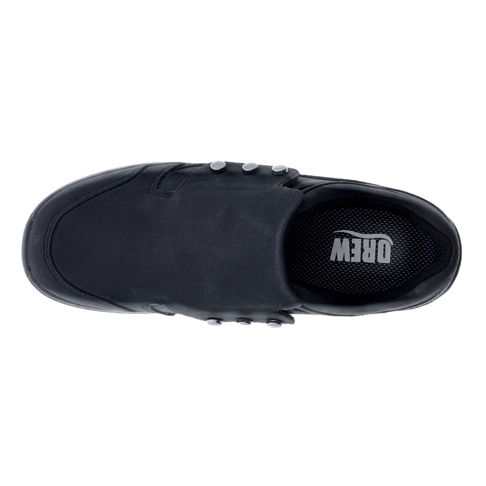 Drew Women's Bouquet Black Nubuck Casual Shoe, 7 Wide (D/E) US
