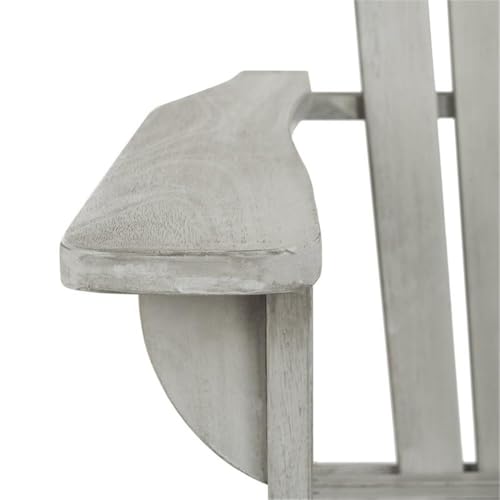 SAFAVIEH PAT7042A Outdoor Collection Brizio Teak Rocking Adirondack Chair