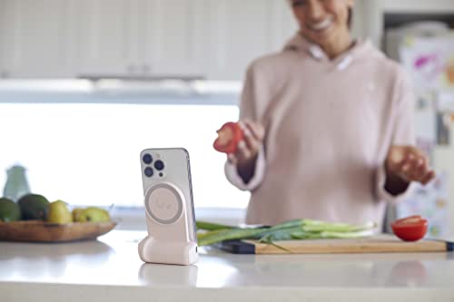 ShiftCam SnapGrip - Mobile Battery Grip with Wireless Shutter Button - Magnetic Mount Snaps on to Any Phone - Built in Powerbank with Qi Wireless Charging - Tabletop Dock | Abyss Blue