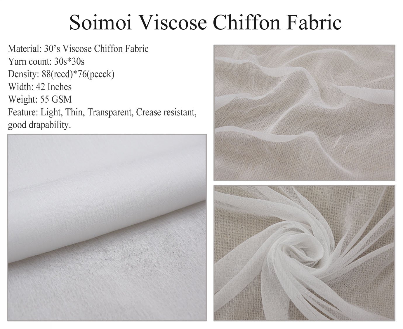 Soimoi Viscos Chiffon Pink Fabric - by The Yard - 42 Inch Wide - Stripe Geometric Shirting - Modern Styling with Striped Geometric Patterns Printed Fabric