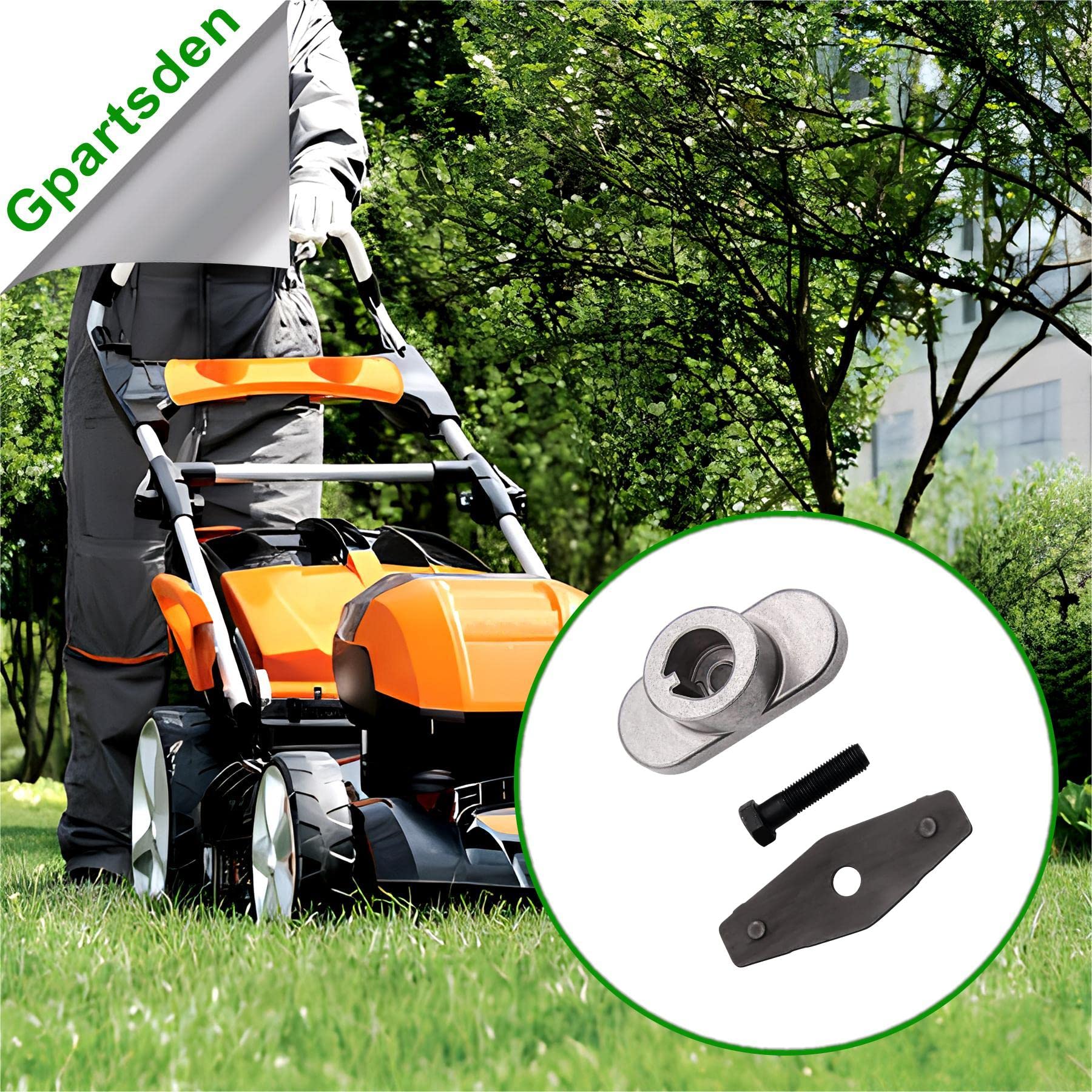 Gpartsden 748-0376E Blade Adapter Kit with One Single Kit 710-1044 for MTD 748-0376 748-0376A 748-0376B 748-0376C 748-0376E Mowers