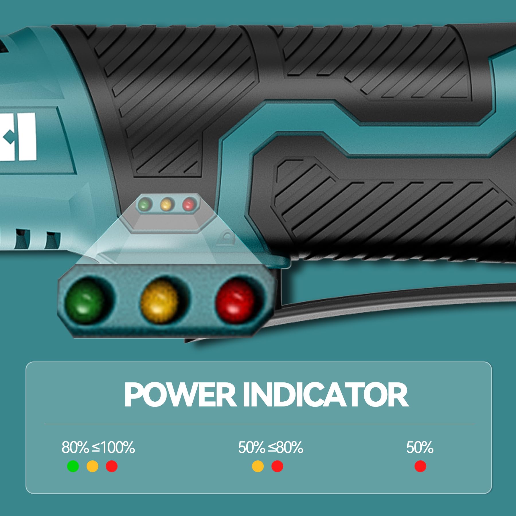 LIKI Cordless Electric Ratchet Wrench Set, 3/8" 12V Cordless Ratchet Kit,2 Packs of Lithium-ion Batteries and Chargers, 8 Sockets