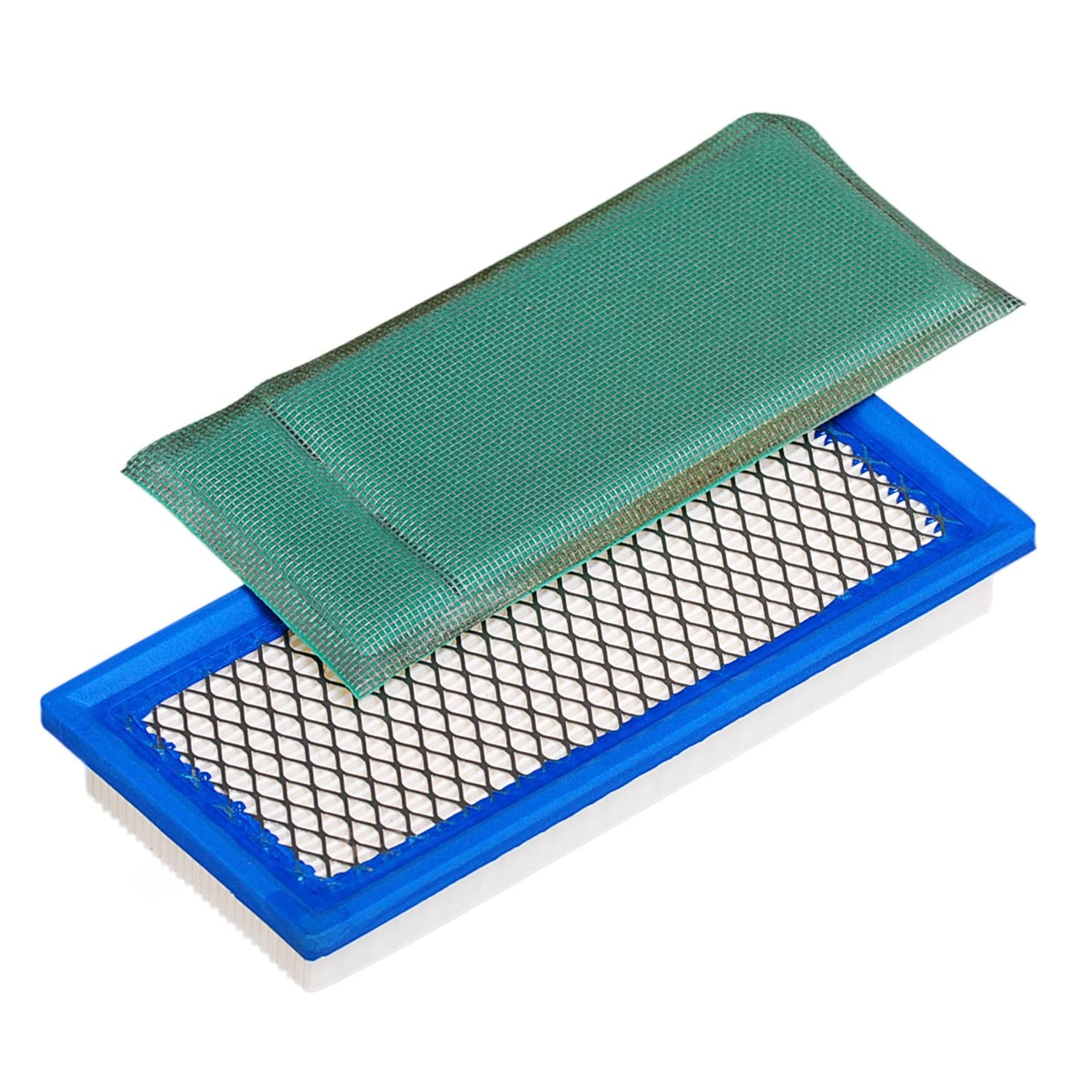 HIFROM 710266 Flat Air Filter Cartridge Cleaner 710268 Pre-Filter with Fuel Filter Spark Plug Kit Compatible with 0710266 185400 235400-245400 fit 9-15 HP Single Cylinder Vanguard Engines