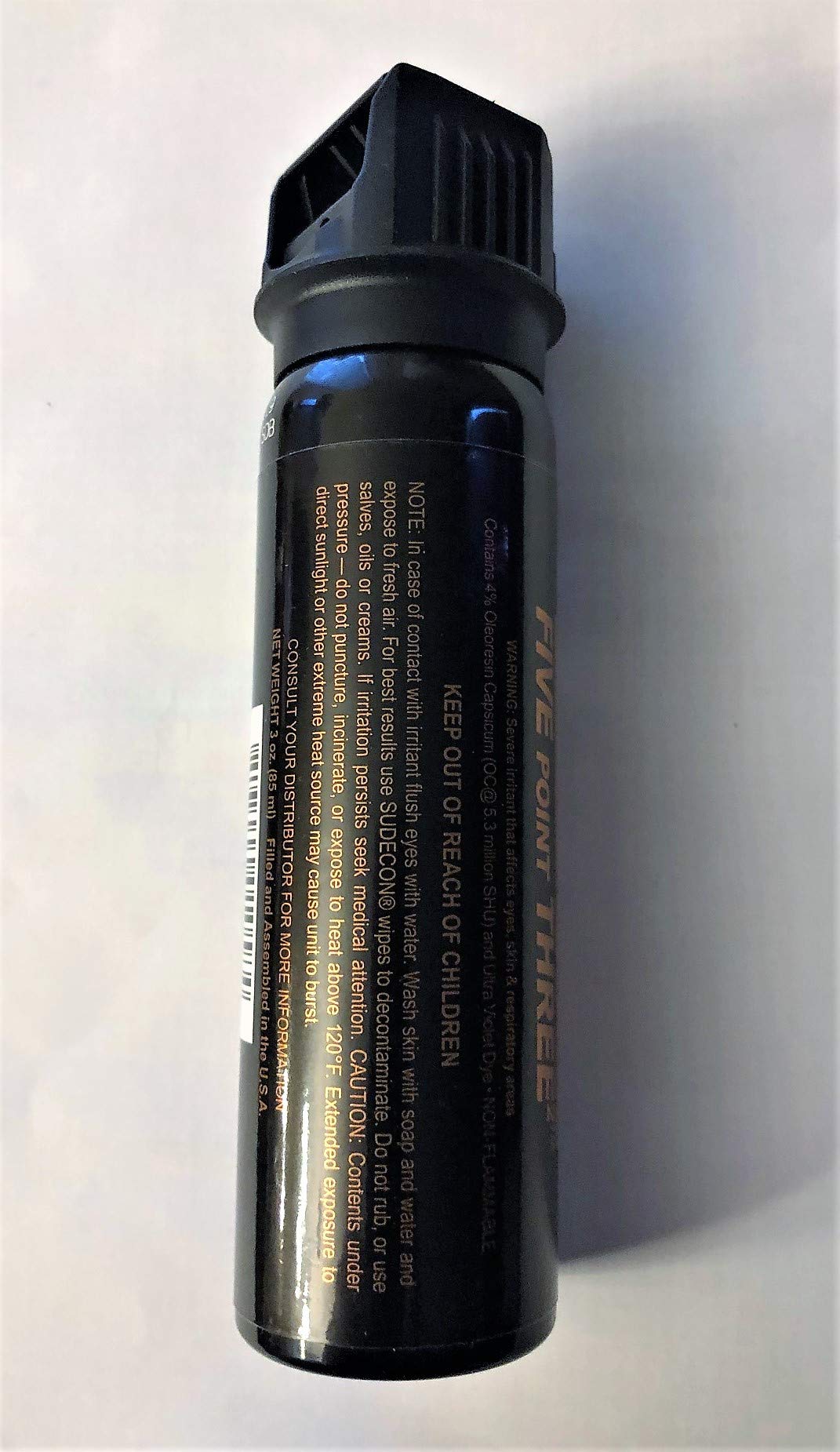 Fox Labs Five Point Three Squared, 4% OC Pepper Spray- Flip Top Stream (3 oz) 34FTSDB XC