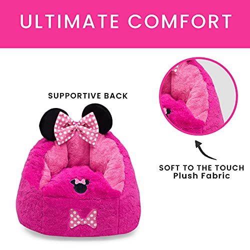 Disney Minnie Mouse Cozee Figural Chair by Delta Children, Toddler Size (for Kids Up to 6 Years Old)
