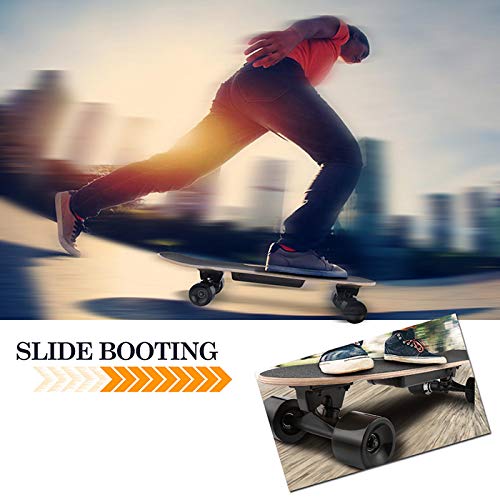 Electric Skateboard with Remote Control for Adults, 7 Layers Maple Longboard, 12 MPH Top Speed, 10 Miles Range (US Stock)