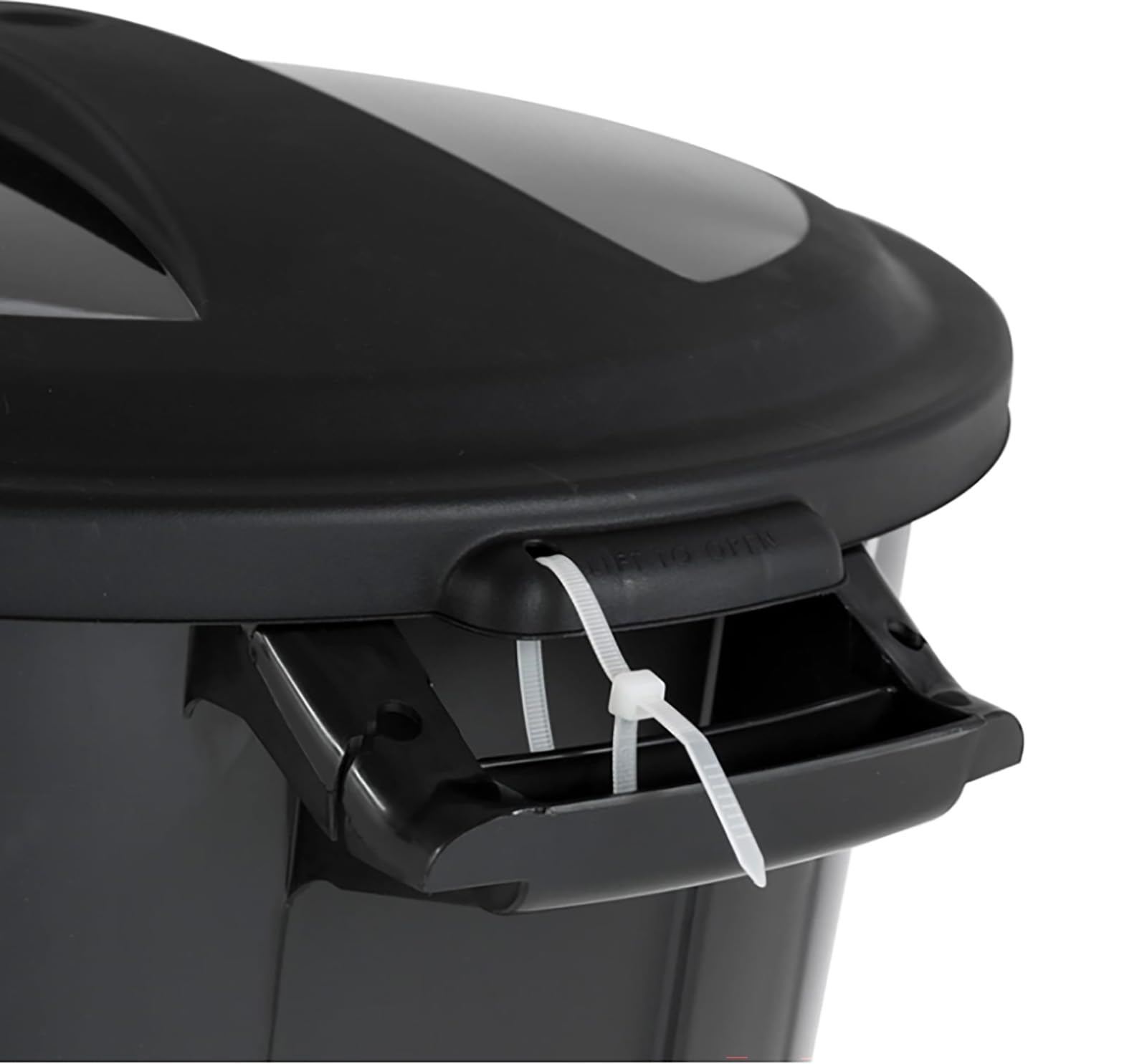 Outdoor Garbage Can, 20 Gallon Outdoor Trash Can with Click Lock Lid, Heavy Duty Plastic Garbage Can, Perfect Backyard, Deck, Patio, Office or Garage Trash Can, Black