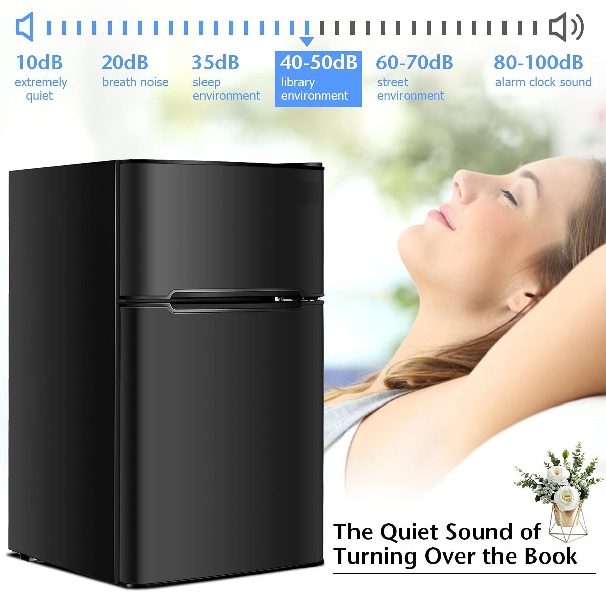 EP22672BK, Rainfally Portable Refrigerator, Black