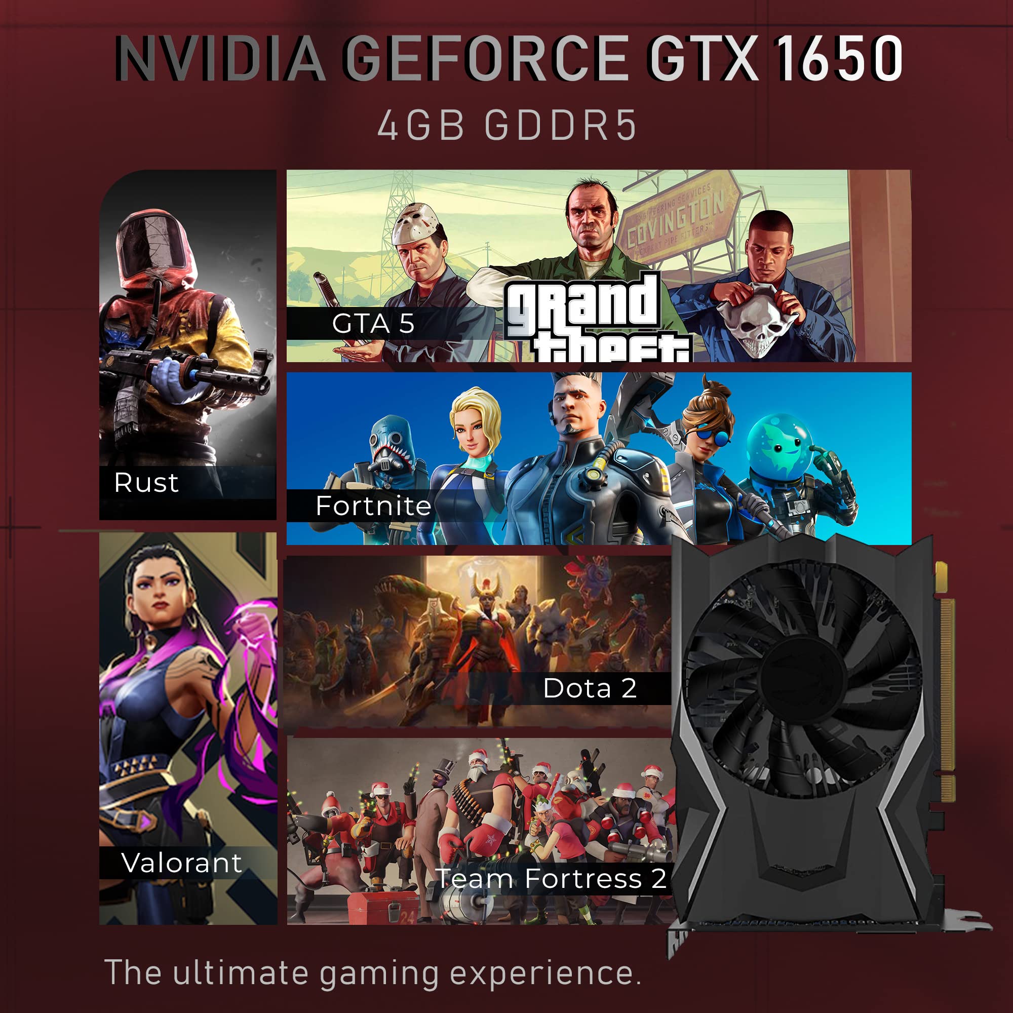 Dell Gaming PC Tower Desktop Computer - GeForce GTX 1650 4GB GDDR5, Core i7 16GB RAM, 256GB SSD Hard Drive, HDMI, Keyboard & Mouse, USB WiFi, Windows 10 Pro 64-bit(Renewed)